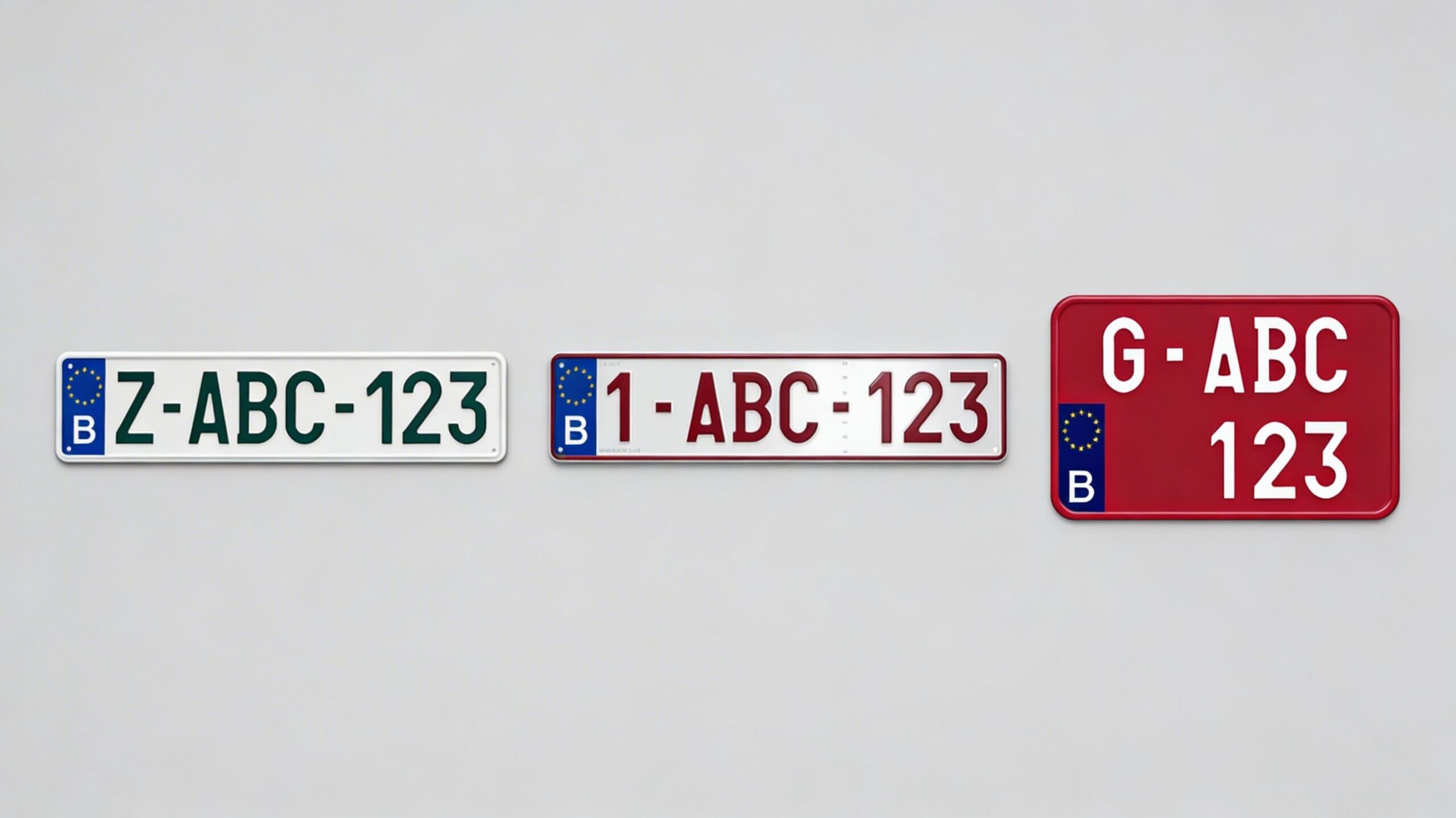 Les différents types de plaques en Belgique : tout savoir